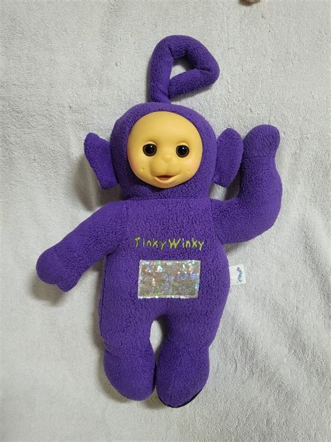 Authentic Vintage Large Big Teletubbies Tinky Winky Plush Soft Toy