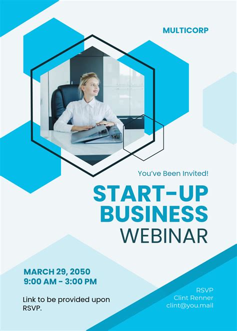 Free Aesthetic Business Webinar Invitation Template To Edit Online