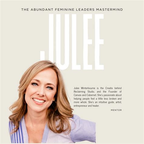 Meet Julee Winterbourne Mentor In The Abundant Feminine Leaders