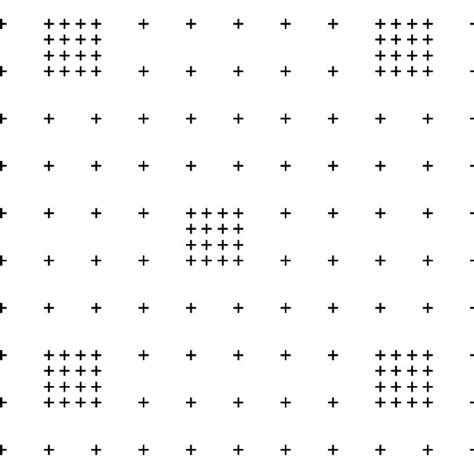 sampling scheme of the experimental area showing a regular grid and