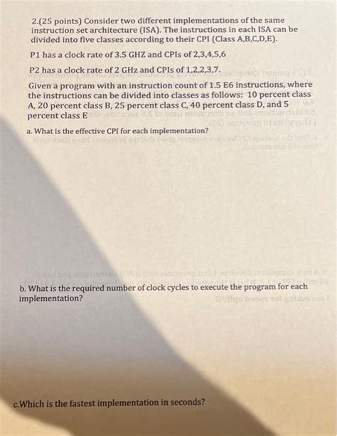 2 25 points consider two different implementations