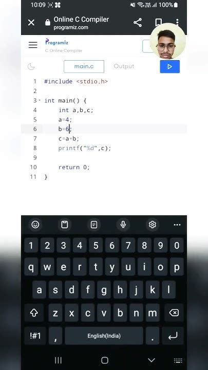 add two integers number and value in c program youtube