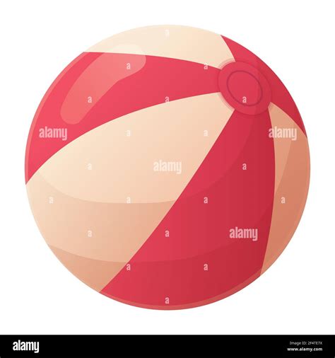 Red Beach Ball Big Stiped Inflate Rubber Ball For Water Polo Games