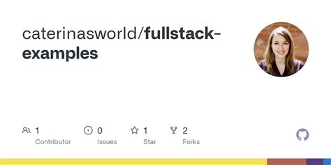 Github Caterinasworldfullstack Examples