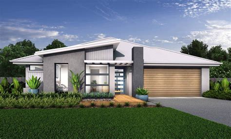Retro Single Story Contemporary House Designs