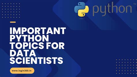 Important Python Topics For Data Scientists