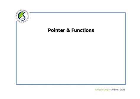 10 Pointer And Function Ppt
