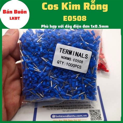 Đầu Cos Kim Rỗng E0508 Cos Kim E0508 đầu Cos Kim Rỗng Dùng Cho Dây