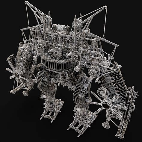 Mech Giant Robot Medieval War Machine Collection 3d Model By Enterables
