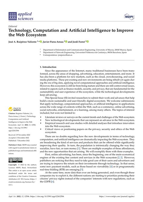 pdf technology computation and artificial intelligence to improve