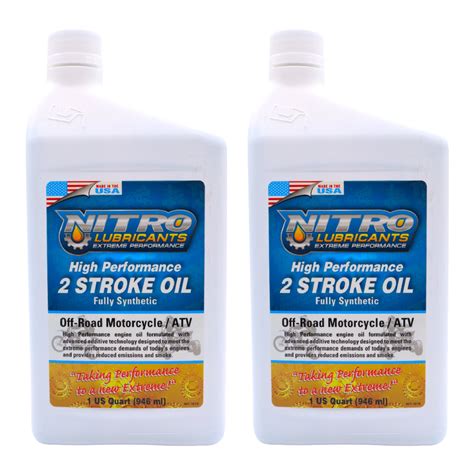 Nitro Lubricants 2 Stroke Engine Oil Semi Synthetic High Performanc