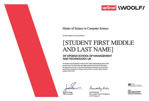 msc masters in computer science from woolf university