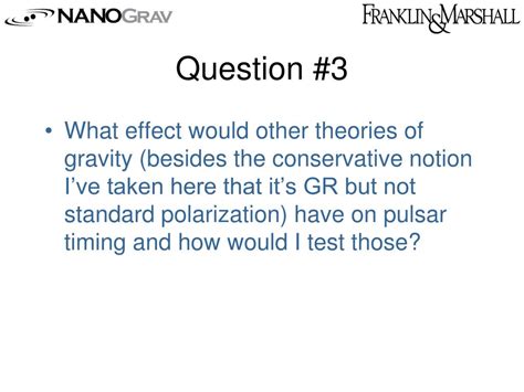 Ppt Tests Of General Relativity With Pulsar Timing Arrays Powerpoint
