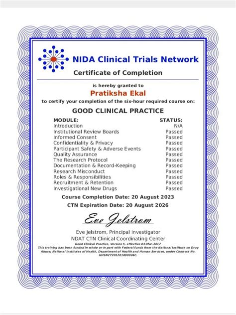 Hi All I Am Completed Nida Gcp Certificate Successfully Pratiksha Ekal