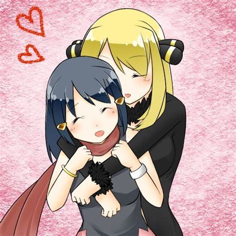 Pokemon Cynthia And Dawn Kiss