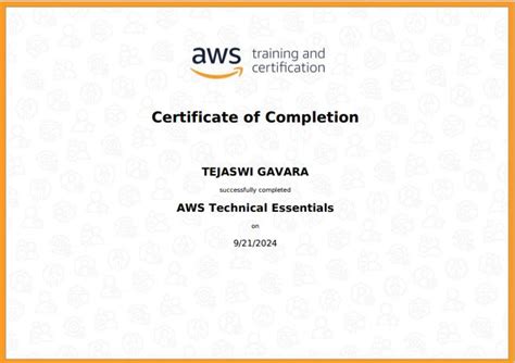 Gavara Tejaswi On Linkedin Aws Cloudcomputing Certification
