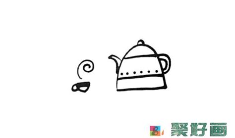 学画彩色的茶壶简笔画步骤图文教程怎么画简笔画教程 画好画