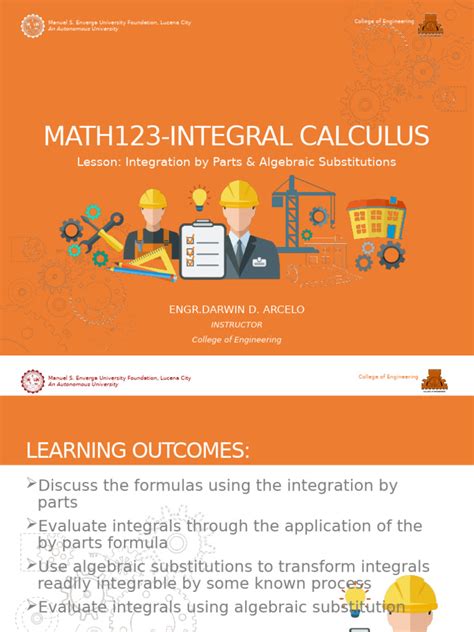 Integration By Parts Algebraic Substitutions Pdf Integral Abstract Algebra