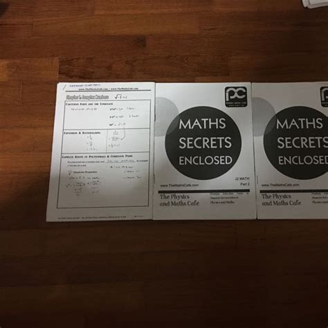 H2 Math Maths Cafe Ultimate Summary Notes Hobbies And Toys Books And Magazines Textbooks On Carousell