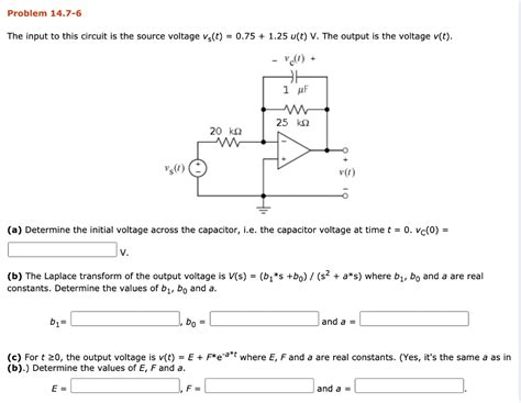 solved problem 14 7 6 the input to this circuit is the