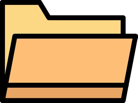 Folder Open Data Storage Flat Color Icon Vector Icon Banner Template 17976493 Vector Art At Vecteezy