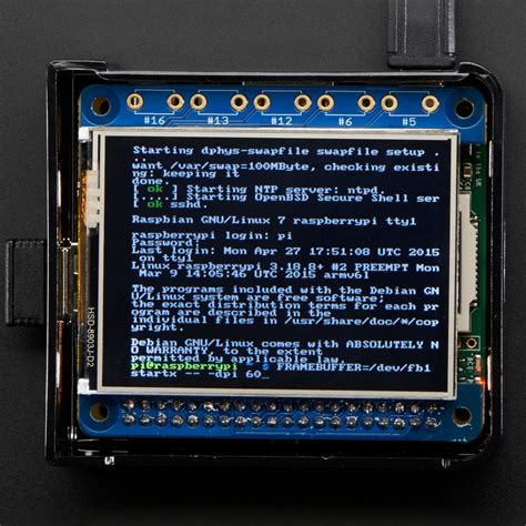 Adafruit Pitft 24 Hat Mini Kit 320x240 Tft Touchscreen
