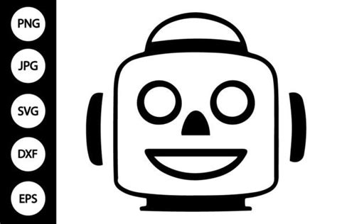 Robot Head Svg Graphic By Mydigitalart13 · Creative Fabrica