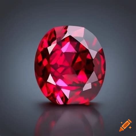 Beautiful Red Ruby On Craiyon