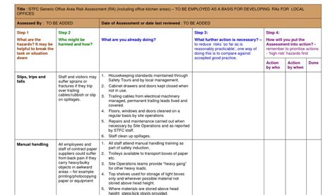 Workplace Violence And Harassment Risk Assessment Template Workplace