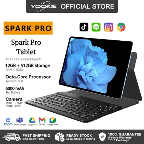 Original Spark Pro Tablet Android Tablet 12 512gb 6000mah 10 1 Inch Gaming Tablet With Keypad