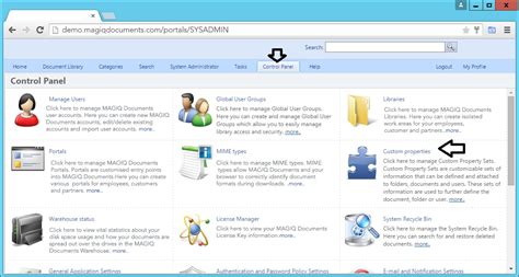 Custom Document Properties Meta Data Magiq Documents Help