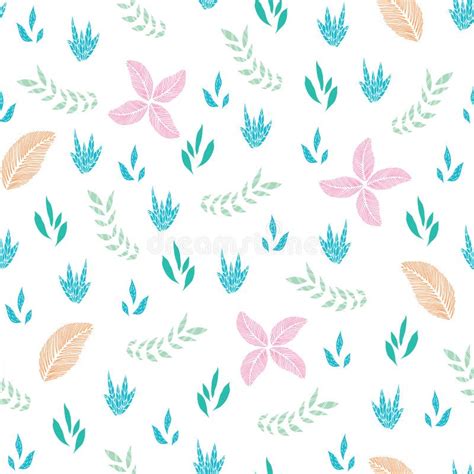 Pretty Pastel Vector Seamless Patterns Tiling Stock Vector Illustration Of Cute Border