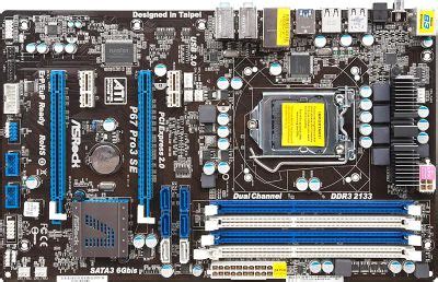 Материнская плата ASROCK P67 PRO3 SE, LGA 1155, Intel P67(B3), ATX, Ret ...