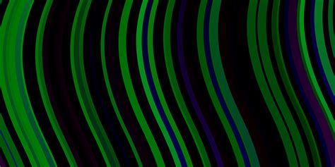 Dark Multicolor Vector Background With Bent Lines 1982841 Vector Art