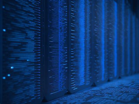 Premium Photo Blue Digital Binary Data On Computer Screen Background