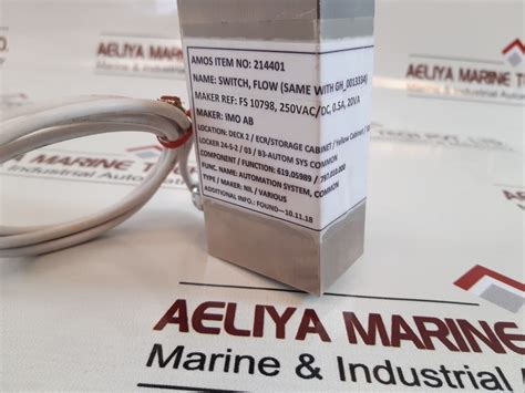 GEMS SENSORS FS 10798E M P W FLOW SWITCH Aeliya Marine