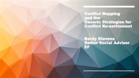 Conflict Mapping Parameter Penentuan Jenis Konflik Pptx