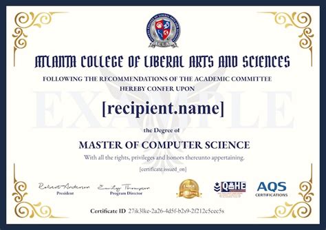 Master Of Computer Science Atlanta College Of Liberal Arts And