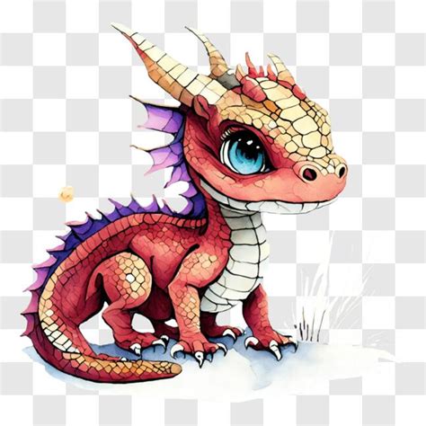 Download Small Red Dragon Artwork Pngs Online Creative Fabrica