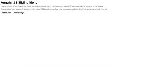 AngularJS Tutorial Series Part 3 How To Make A Sliding Menu With