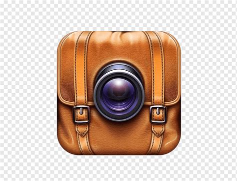 애플리케이션 소프트웨어 아이콘 디자인 Ios 앱 스토어 아이콘 카메라 렌즈 케이스 갈색 렌즈 사용자 인터페이스 디자인
