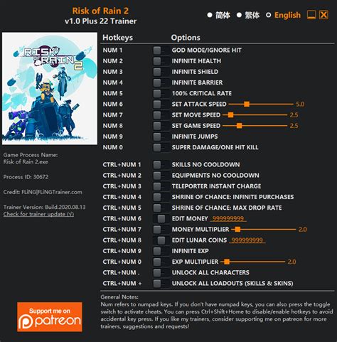 Risk Of Rain Trainer FLiNG Trainer PC Game Cheats And Mods