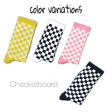 Checkerboard Socks Long Checkered Socks Shopee Philippines