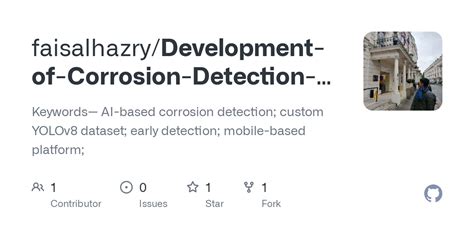 github faisalhazry development of corrosion detection system for