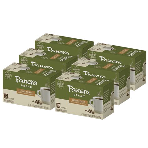 Panera Bread Light Roast Coffee Single Serve 60 Count Pods 6 Packs Of