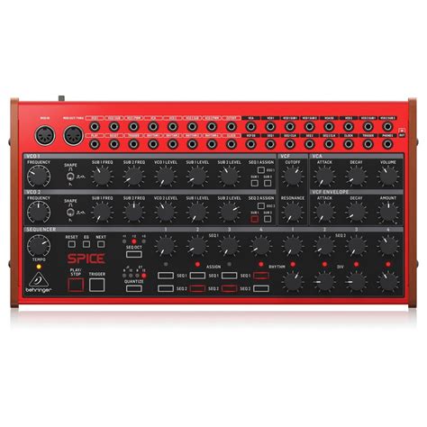 Behringer Spice Analog Semi Modular Polyrhythmic Synthesizer Gear4music