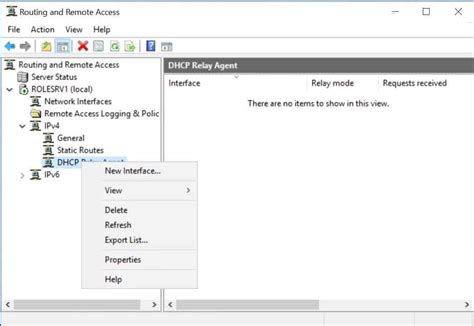 DHCP Relay Agent Configuration In Windows Server