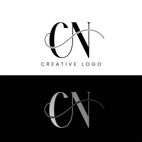 Premium Vector Cn Initial Letter Logo Design
