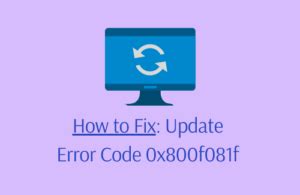 Solutions To Fix Error Code X F F On Windows