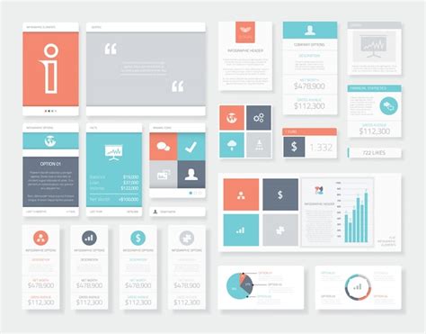Premium Vector Clean And Fresh User Interface Ui Infographics